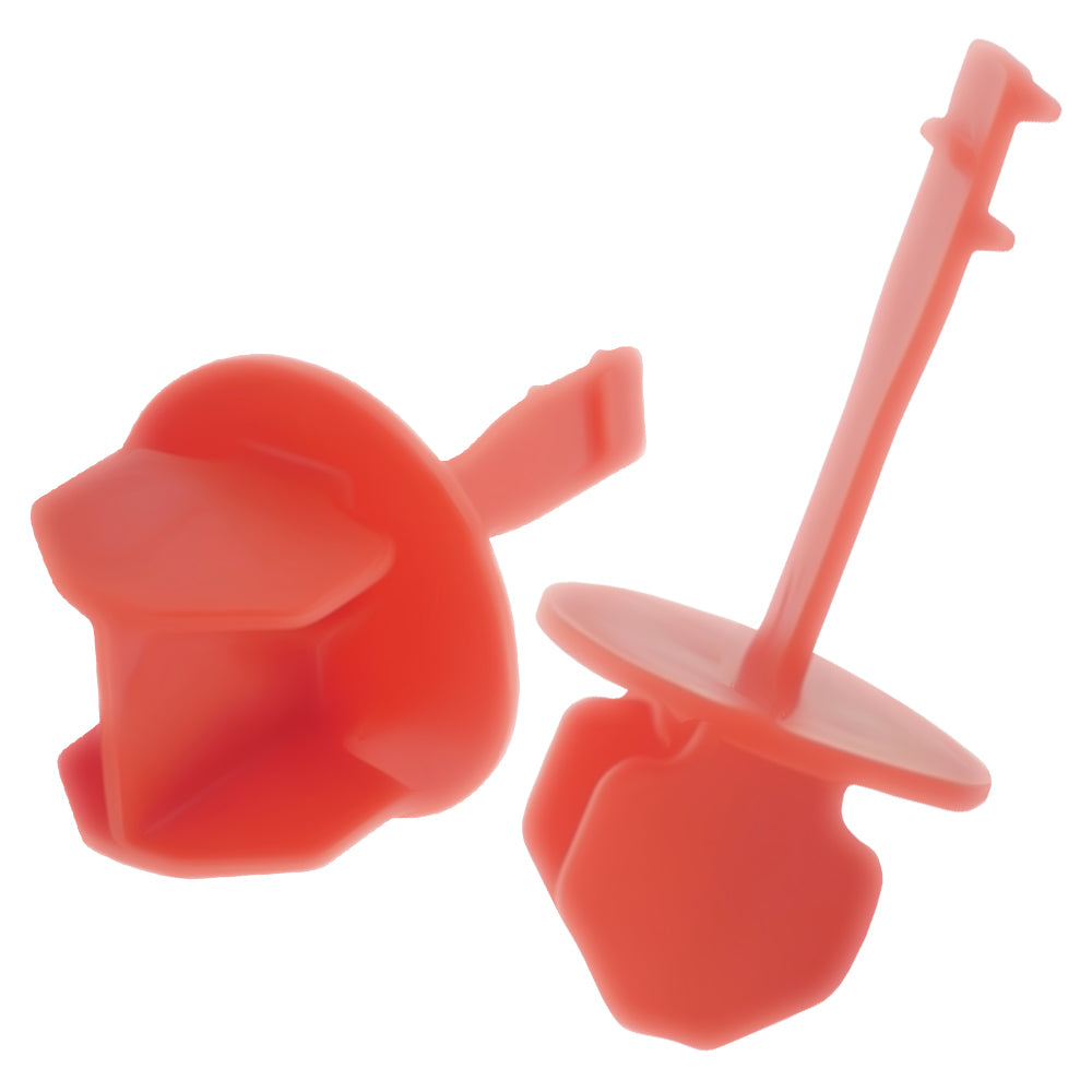 Premium Grade Red LDPE Finned Pull Tab Plugs For External Surface Prot