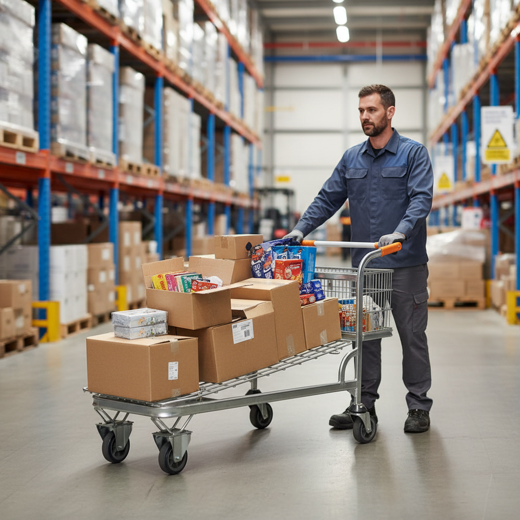 Premium Heavy Duty Cash and Carry Trolley with Nestable Design and Pol