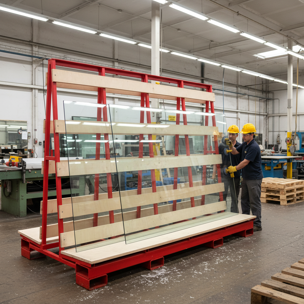 Premium Static A-Frame for Safe Storage and Transport of Glass Sheets