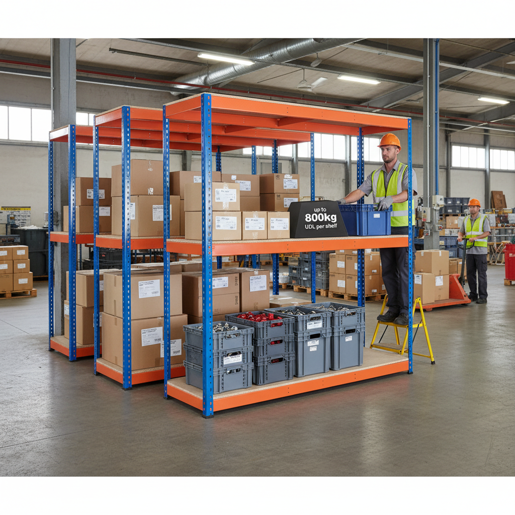 Premium Industrial Shelving System - 2440mm High - 800kg Capacity - Ch